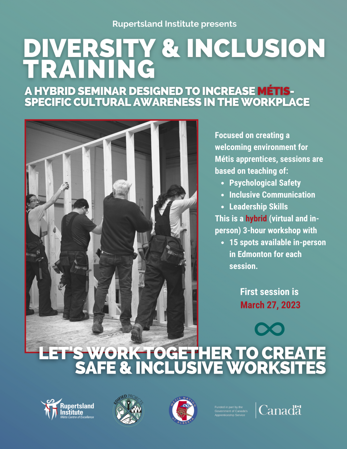 Building Inclusive Workspaces for Métis Apprentices - Rupertsland Institute